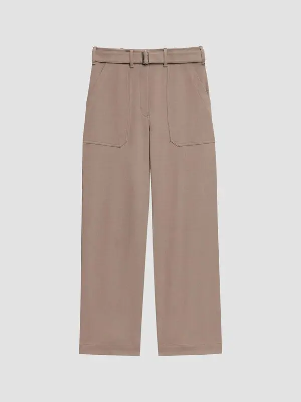 Theory Utility Wide-leg Pants - Walnut