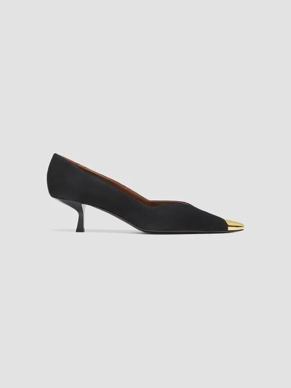GIUSEPPE ZANOTTI 50mm Cap-toe Leather Kitten-heel Pumps