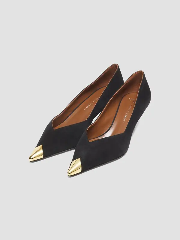 GIUSEPPE ZANOTTI 50mm Cap-toe Leather Kitten-heel Pumps