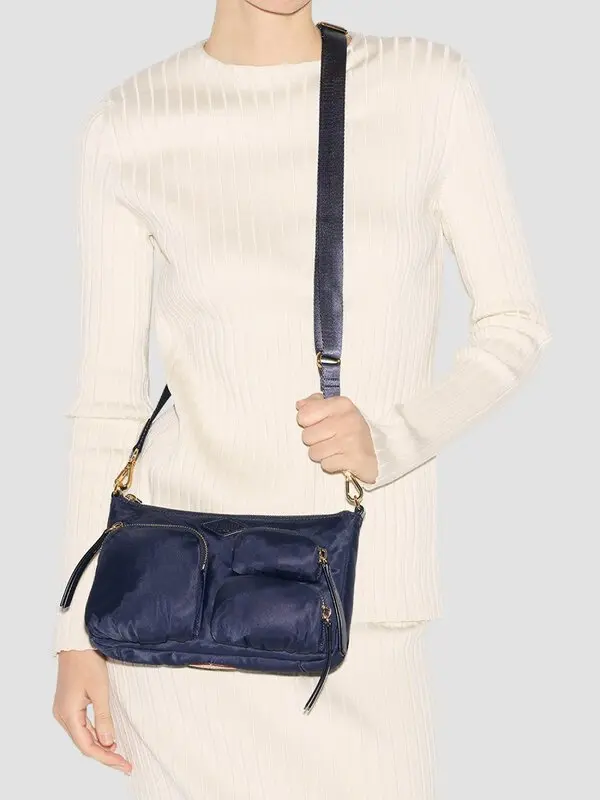 Mz Wallace Petite Chelsea Logo Shoulder Bag