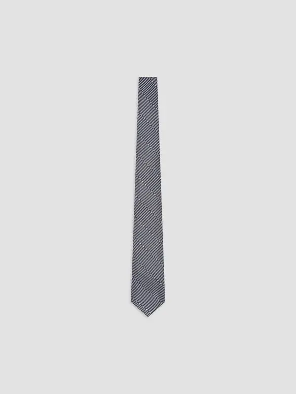 Giorgio Armani Geometric Line Silk Tie