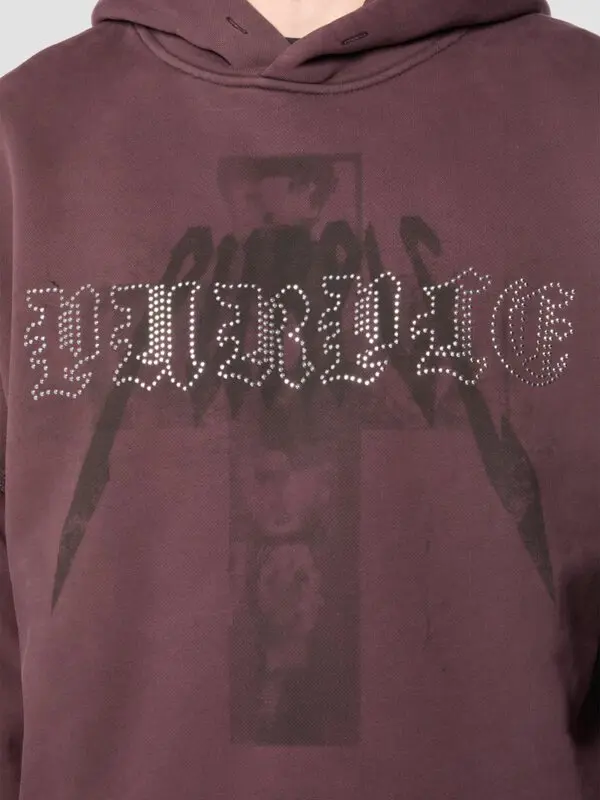 PURPLE BRAND Heavyweight Fleece Tactical Raw Hoodie