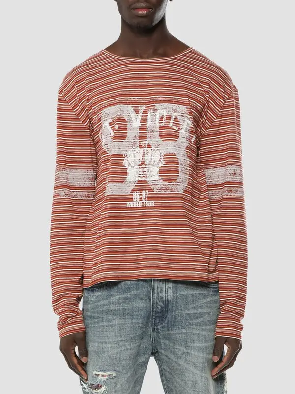PURPLE BRAND Striped Slub Jersey Shirt - Multi