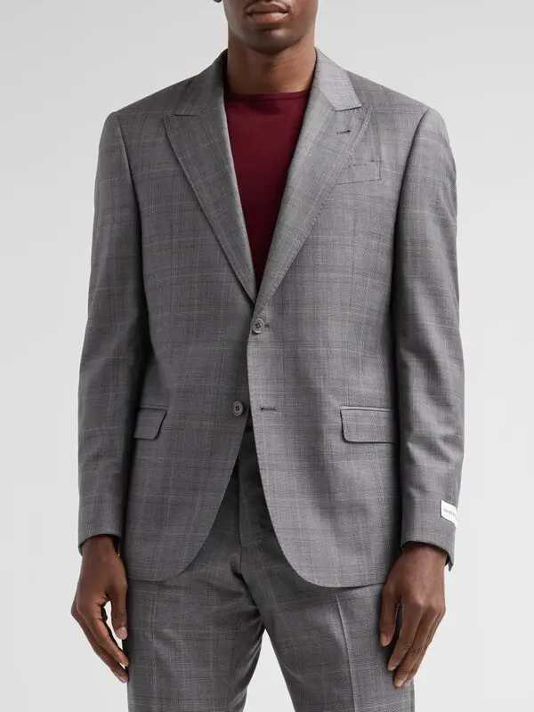 Emporio Armani Glen Check Wool Single-breasted Suit