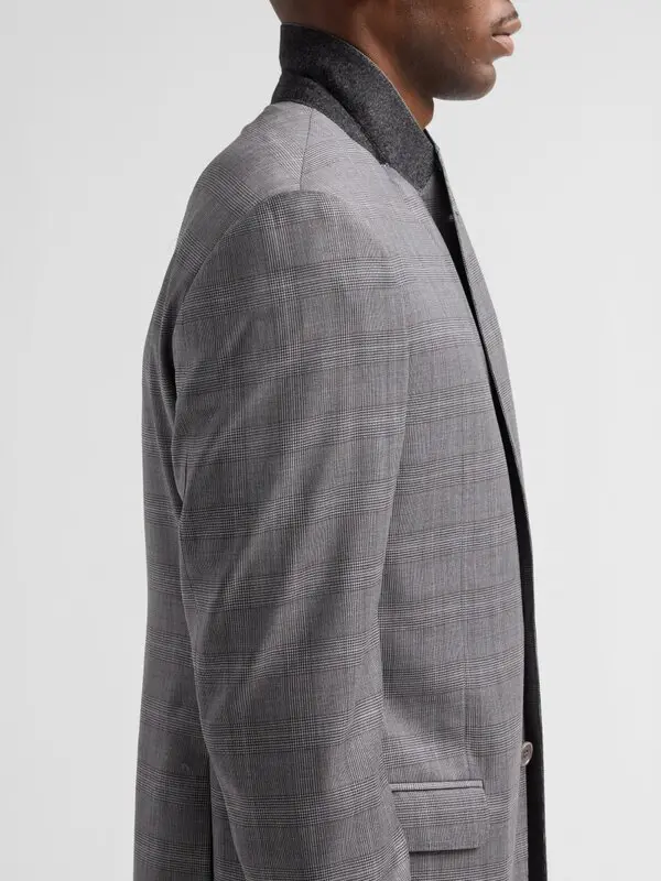 Emporio Armani Glen Check Wool Single-breasted Suit