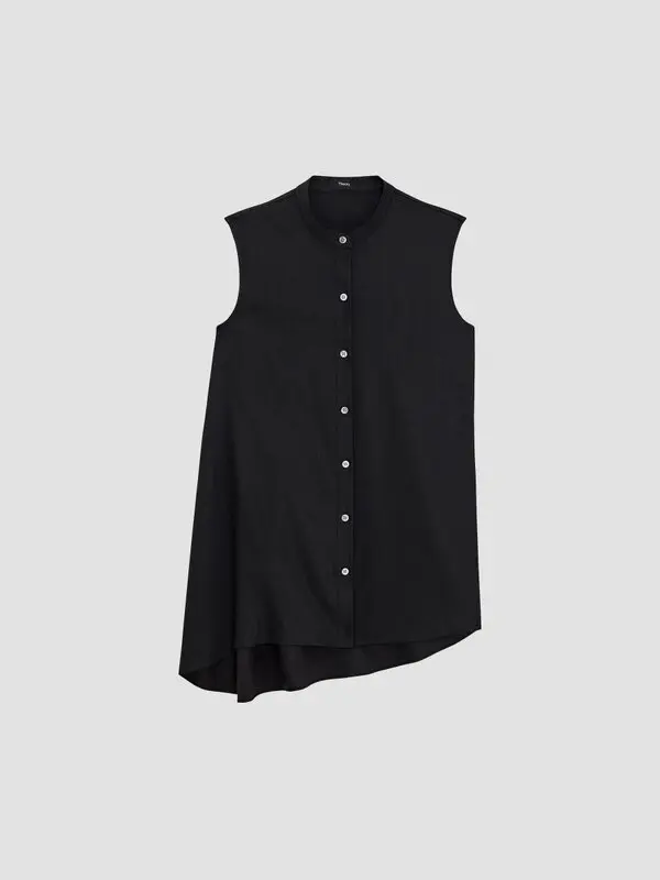 Theory Sleeveless Asymetrical Drape Top