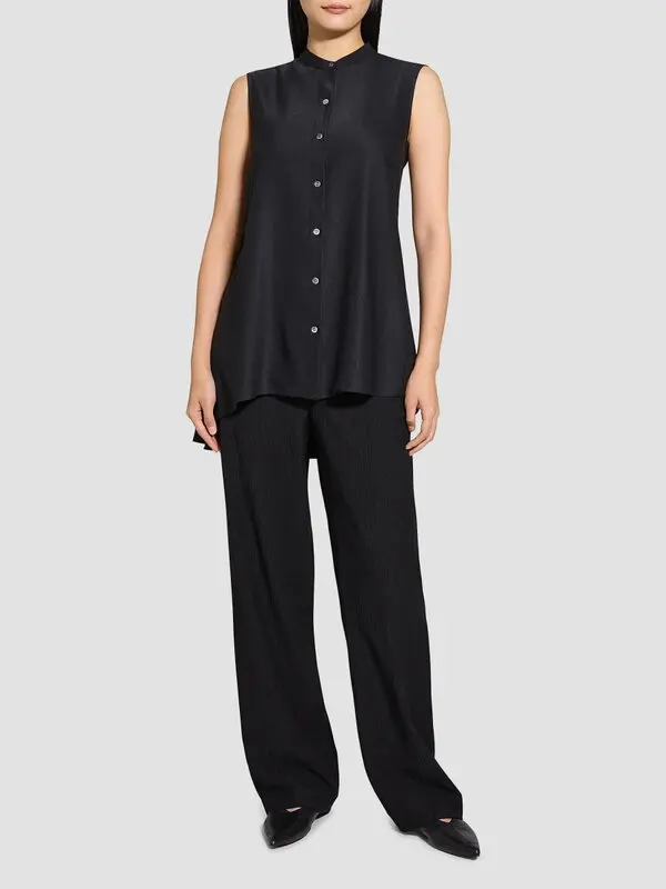 Theory Sleeveless Asymetrical Drape Top