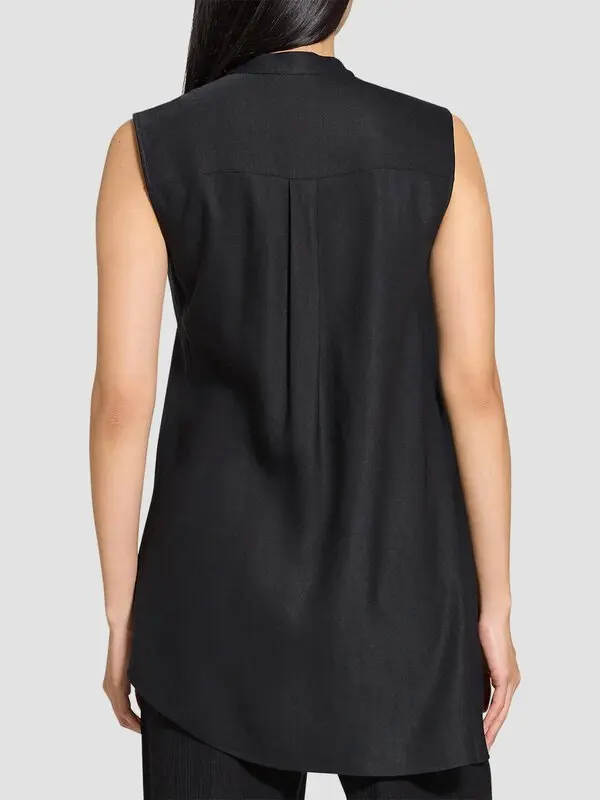 Theory Sleeveless Asymetrical Drape Top