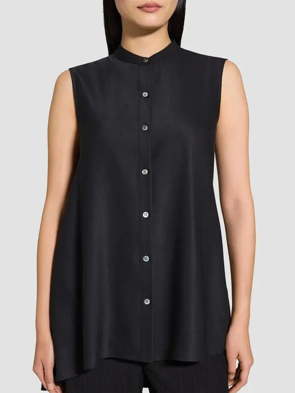 Theory Sleeveless Asymetrical Drape Top