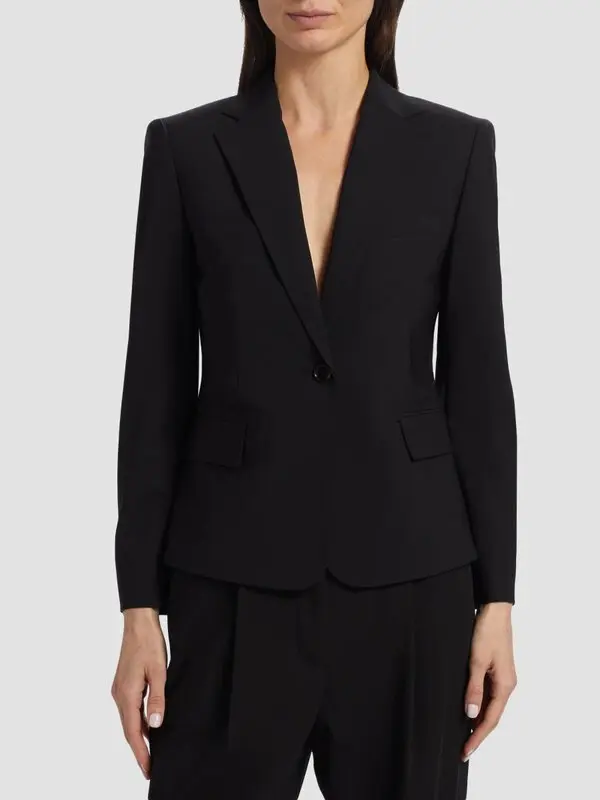 Theory Slim-fit Wool Single-breasted Jacket
