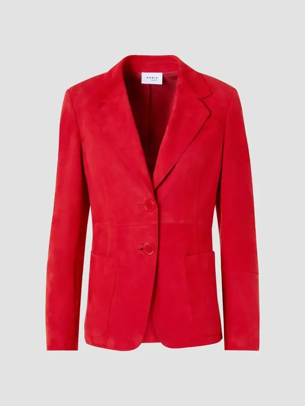 Akris Suede Single-breasted Blazer