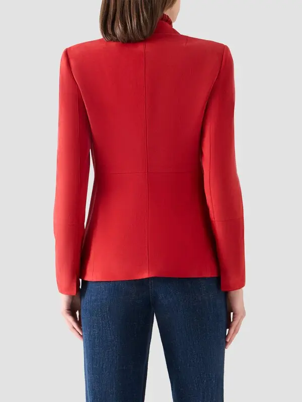 Akris Suede Single-breasted Blazer