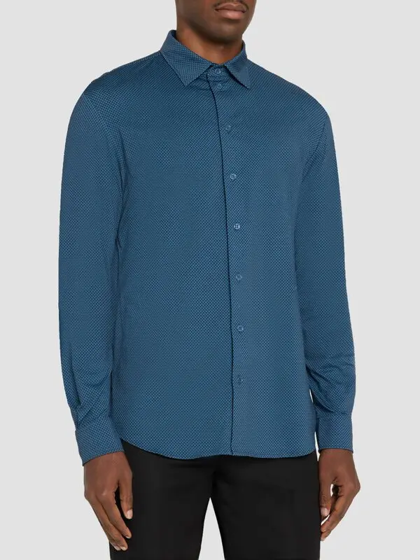 Emporio Armani Micro Diamond Jersey Sport Shirt
