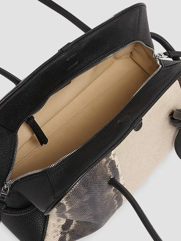 Jacquemus Le Turismo Snake-embossed Leather Bowler