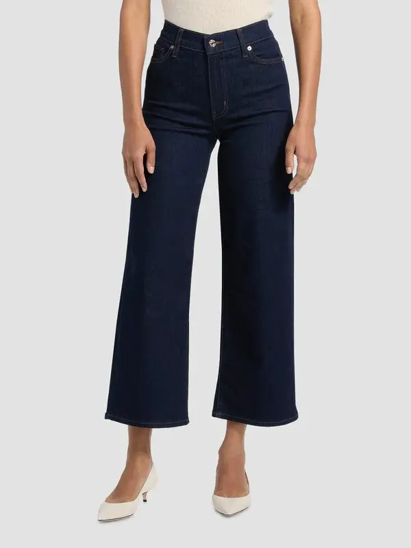 FRAME Le Slim Palazzo Crop Jeans - Rinse
