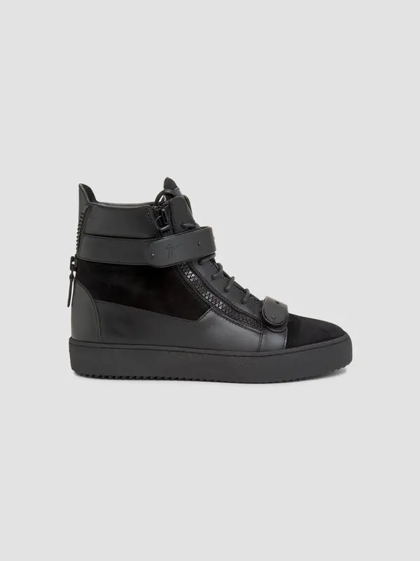 GIUSEPPE ZANOTTI Ru50040 Leather High-top Sneakers
