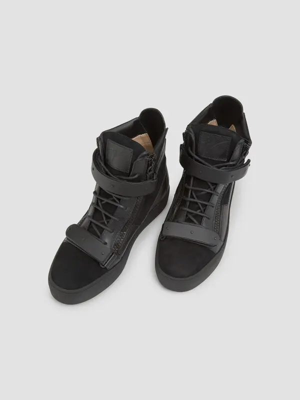 GIUSEPPE ZANOTTI Ru50040 Leather High-top Sneakers