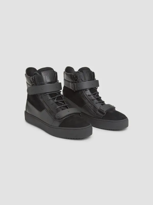 GIUSEPPE ZANOTTI Ru50040 Leather High-top Sneakers