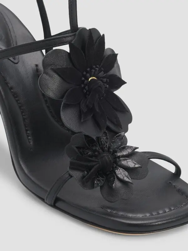 Zimmermann Belara 85mm Leather & Suede Sandals