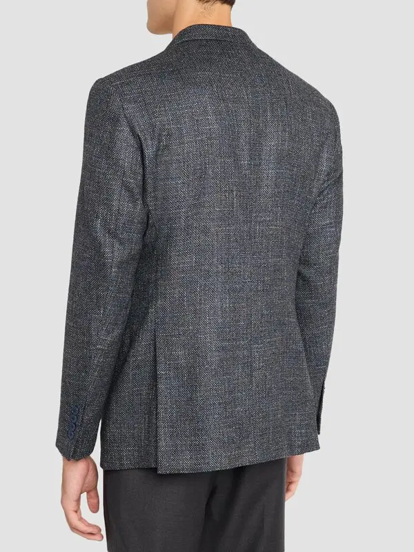 Emporio Armani Melange Wool-blend Sport Coat
