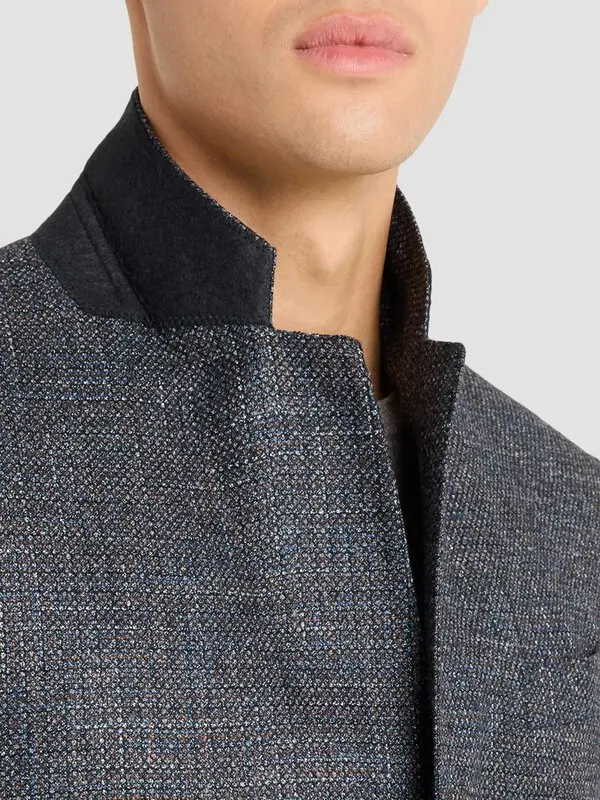 Emporio Armani Melange Wool-blend Sport Coat
