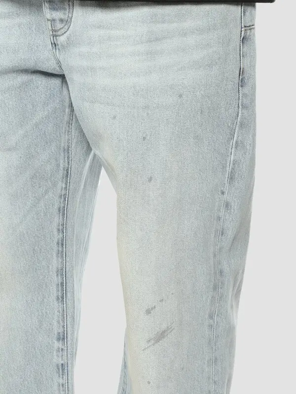 PURPLE BRAND Mechanic Dirty Cotton Straight-leg Jeans