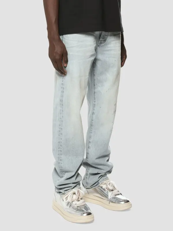 PURPLE BRAND Mechanic Dirty Cotton Straight-leg Jeans