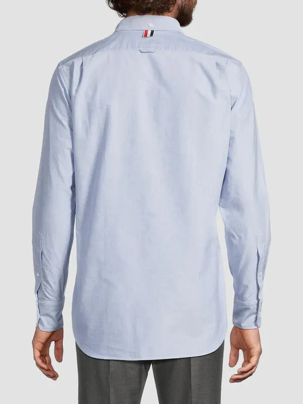 Thom Browne Classic Cotton Oxford Shirt - Light Blue