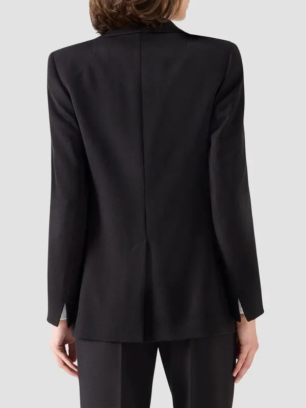 Akris Wool Tricotine Boyfriend Blazer