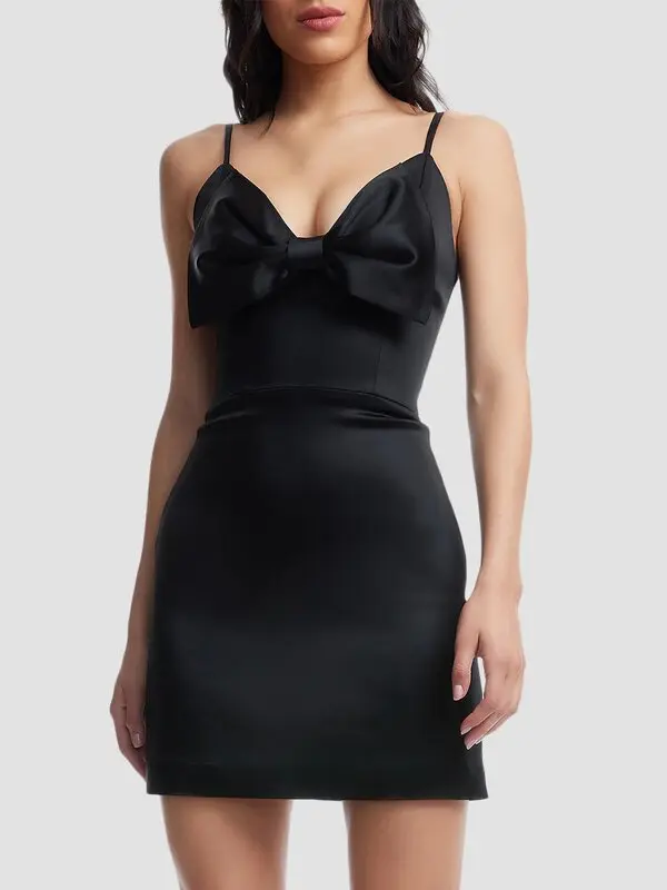 Dress The Population Mel Satin Bow Minidress