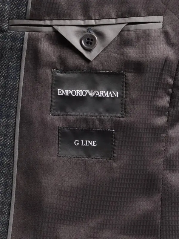 Emporio Armani Blur Box Checked Wool Sport Coat