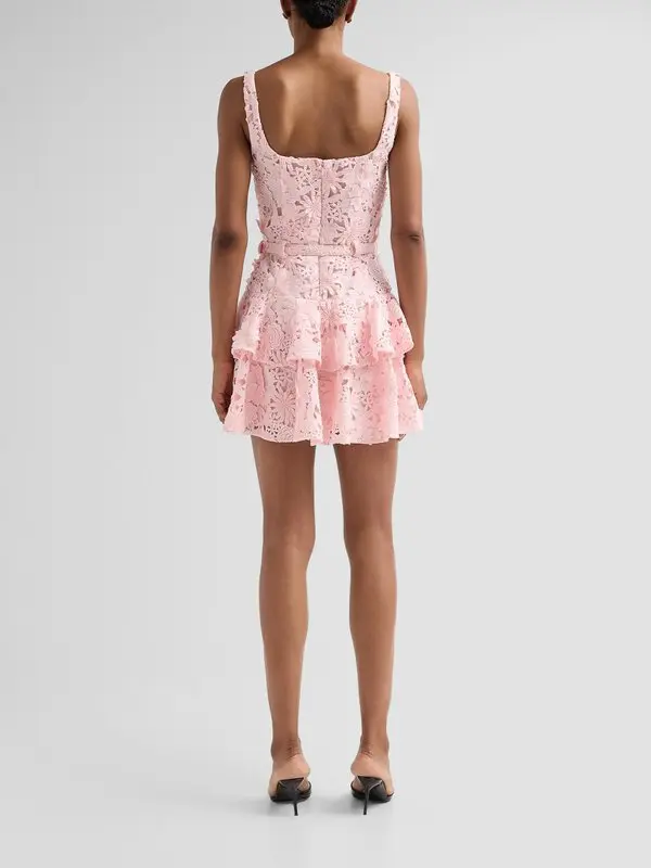 Generation Love Lisette 3d Guipure Lace Minidress - Ballet Slipper