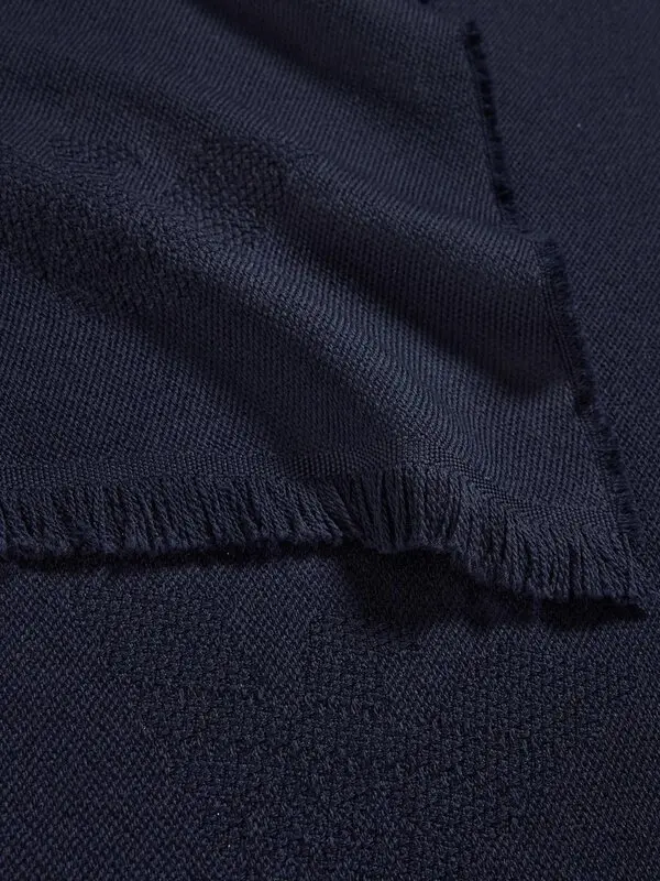Emporio Armani Eyelash-fringe Wool Scarf