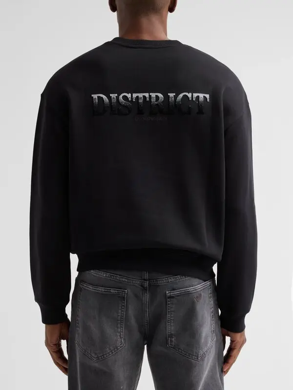 Emporio Armani Logo Jersey Crewneck Sweatshirt