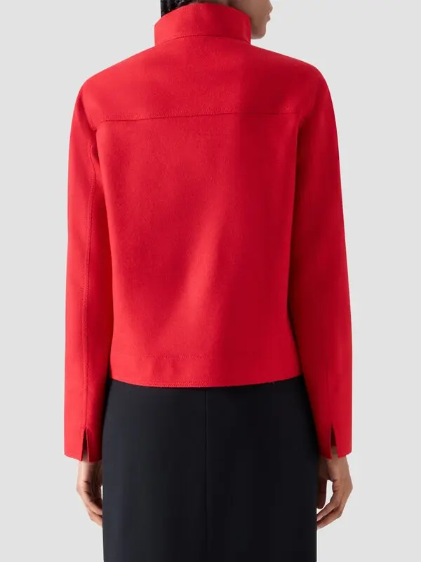 Akris Taglio Vivo Felted Wool Blend Jacket