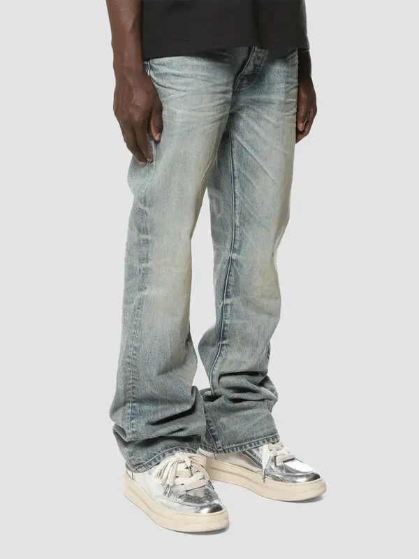PURPLE BRAND Whiskered Stacked Jeans