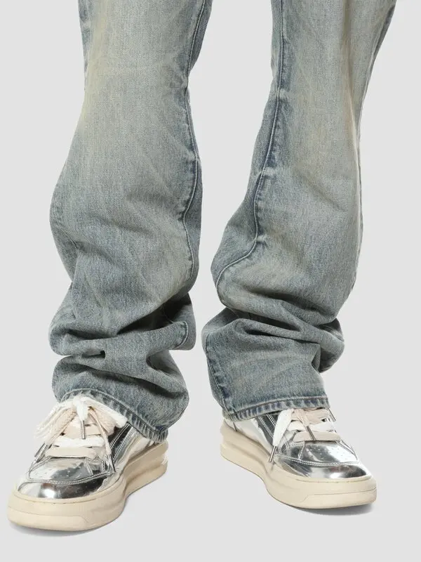 PURPLE BRAND Whiskered Stacked Jeans