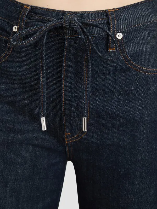 FRAME The Off Duty Drawstring Bow Jeans