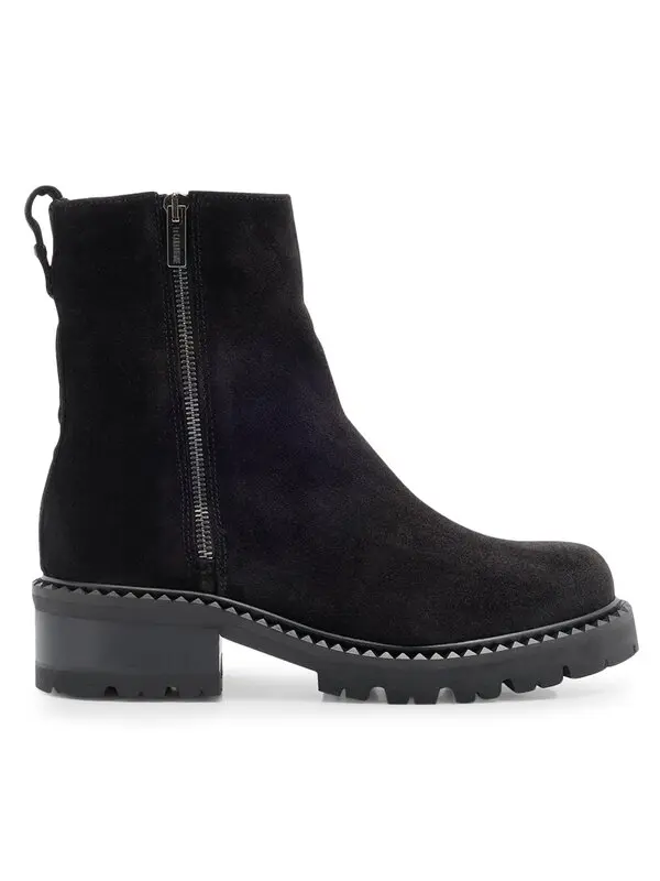 La Canadienne Crew Suede Ankle Boots - Black