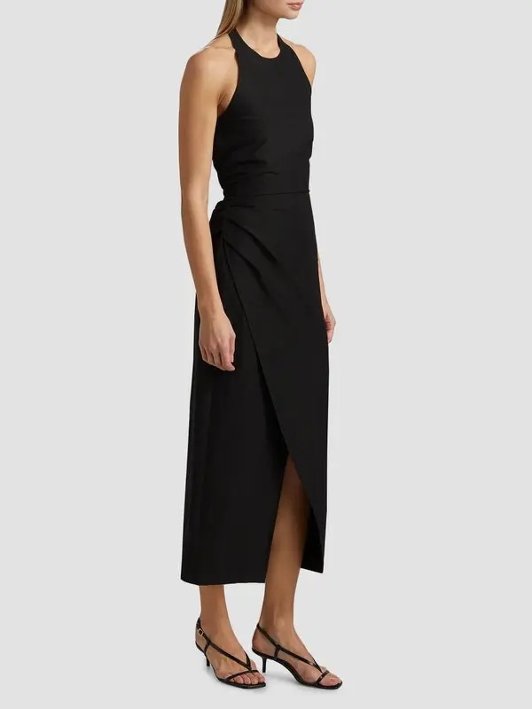 A.L.C. Sylvie Halterneck Midi-dress - Black