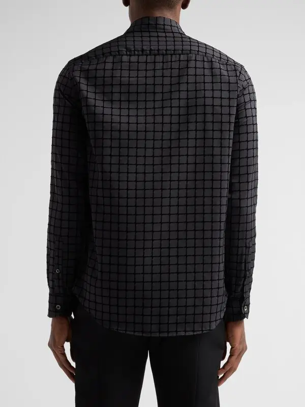 Emporio Armani Flocked Micro Box Sport Shirt