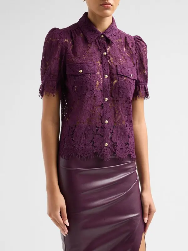 Generation Love Lace Puff Sleeve Shirt