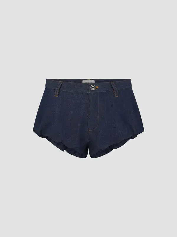FRAME Shell Cotton Denim Shorts
