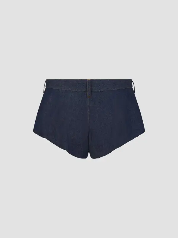 FRAME Shell Cotton Denim Shorts