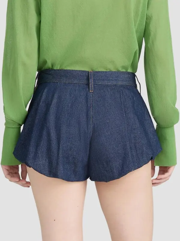FRAME Shell Cotton Denim Shorts