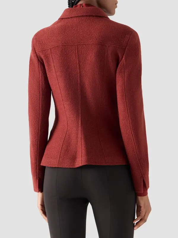 Akris Boiled Wool Short Jacket