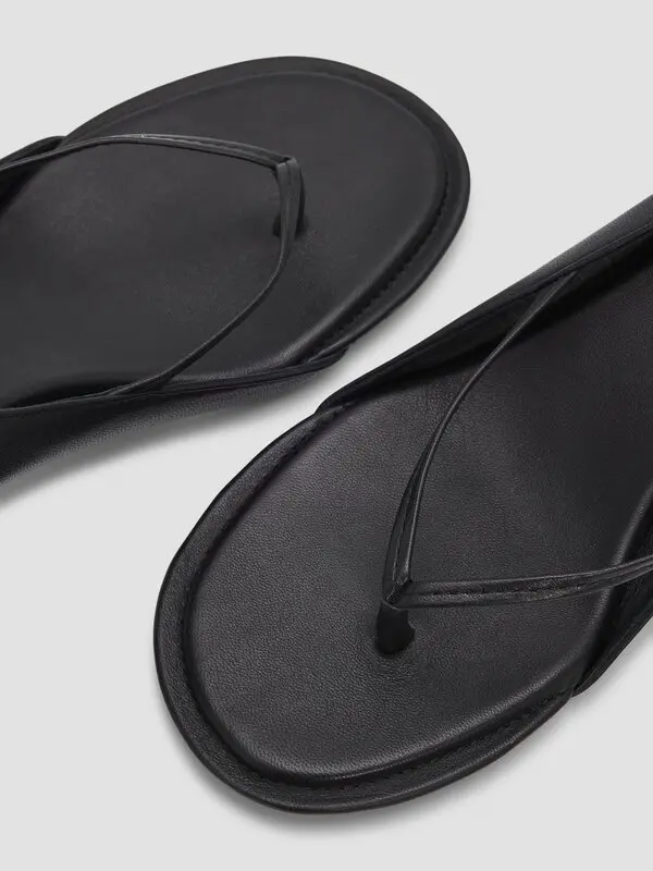Jacquemus Les Sandales 45mm Leather Covered-heel Thong Sandals