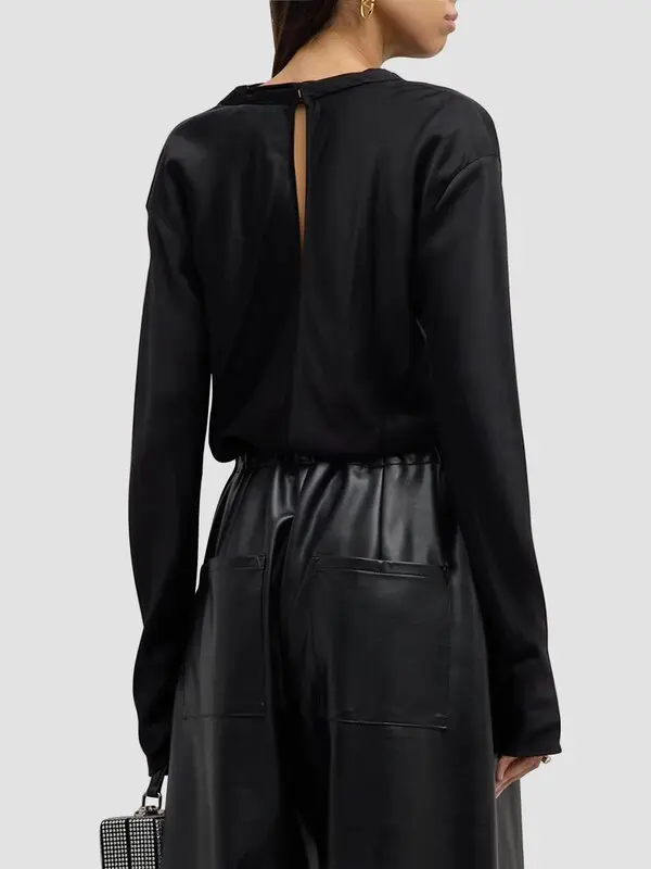 A.L.C. Georgia Cowl-neck Cutout Top