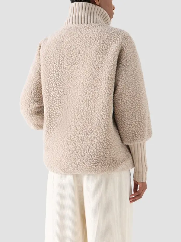 Akris Bouclé Fleece Relaxed-fit Coat