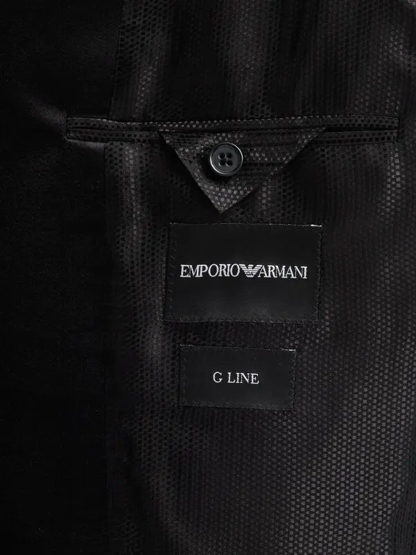 Emporio Armani Textured Chevron Wool Dinner Jacket